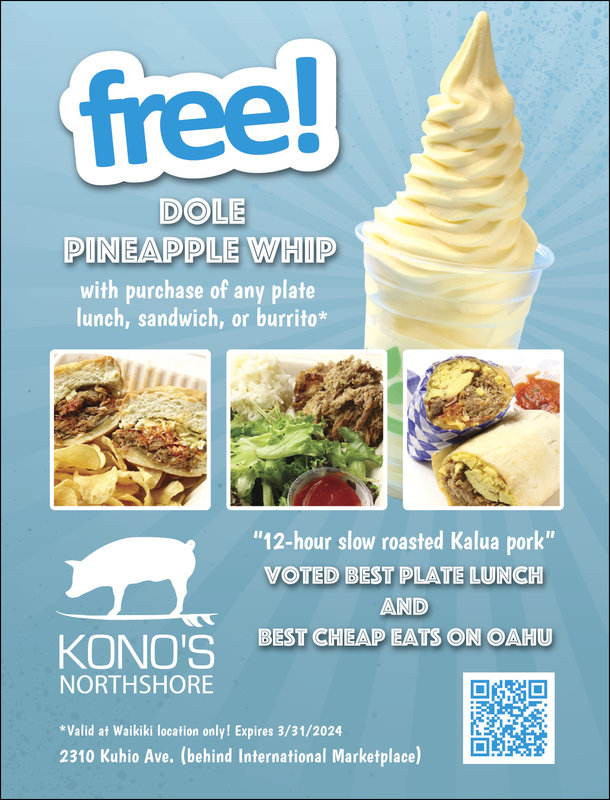 KONO'S WAIKIKI - Oahu's Best Coupons